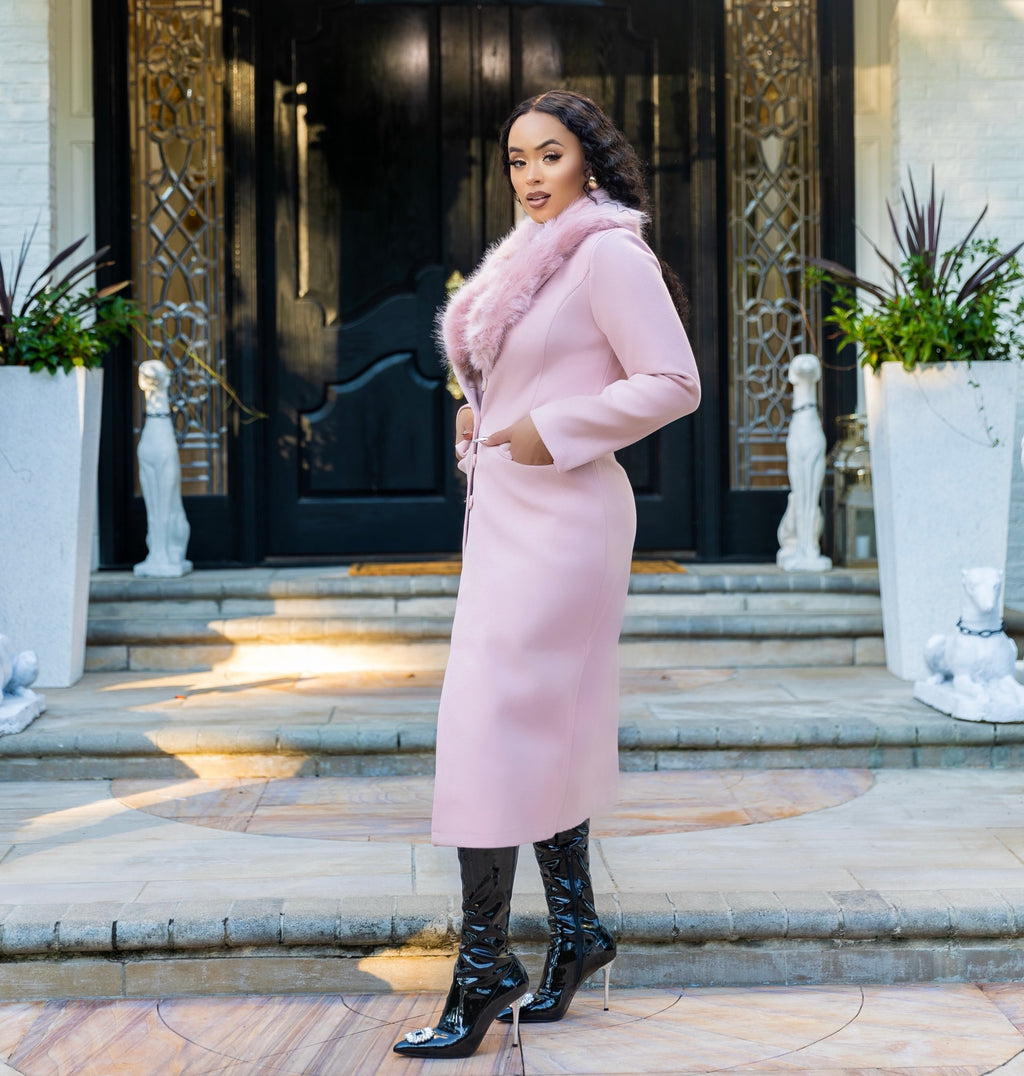Make Me Blush Coat - blush – Nalu Boutique